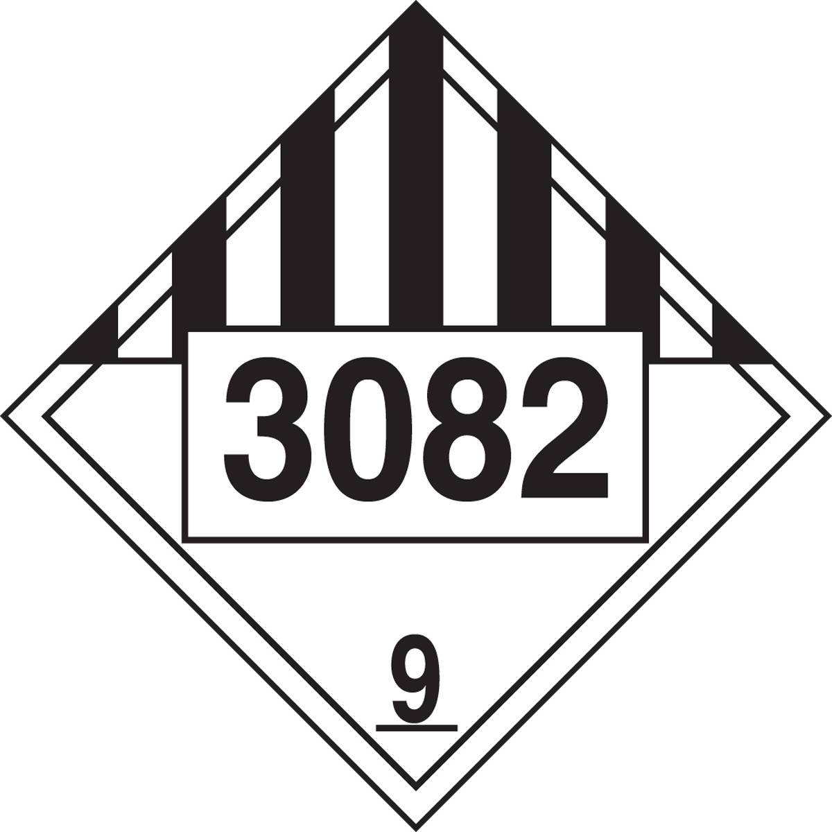Hazard Class 9 Chemical Safety Sign MPL791 Hazard Class 9 Chemical Safety Sign MPL791