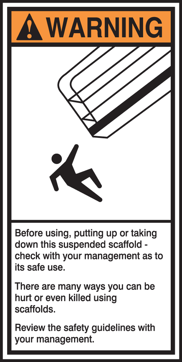 ANSI Warning Safety Signs: Construction Site - Before Using, Putting Up ...
