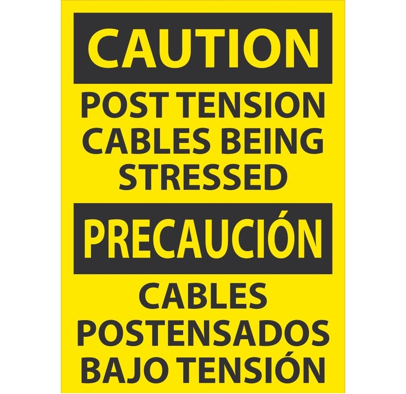 Bilingual Safety Sign Bilingual High Voltage Warning Sign - Spanish ...