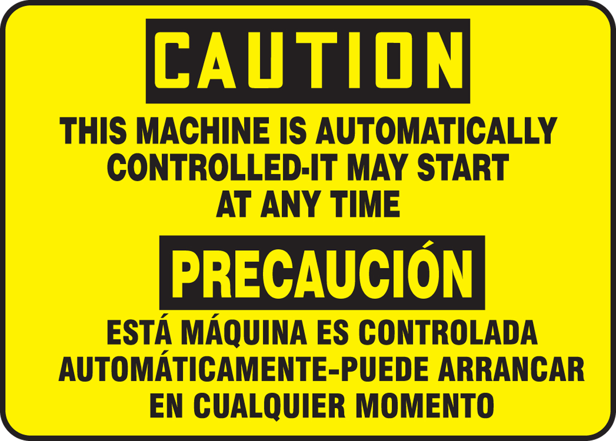 Spanish Bilingual Safety Sign ()