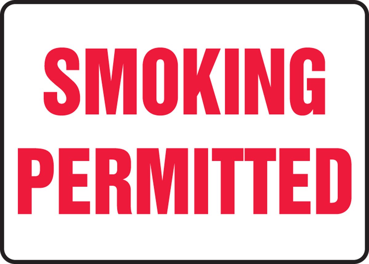 Smoking Permitted Safety Sign MSMK531