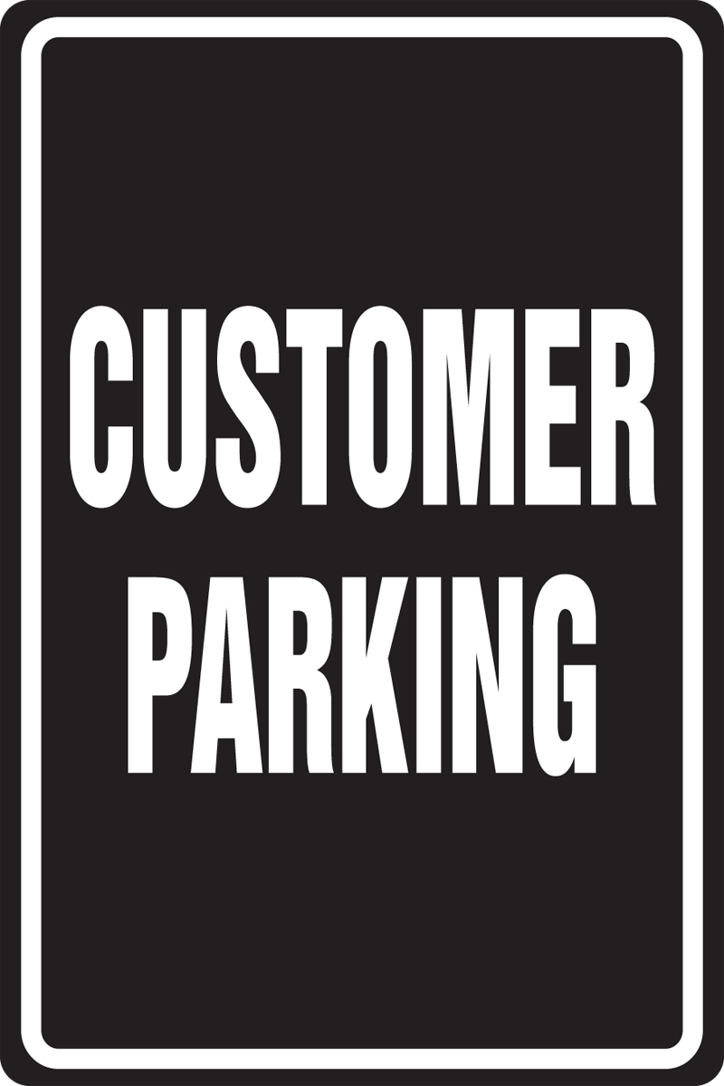 Customer Parking Safety Sign MVHR403