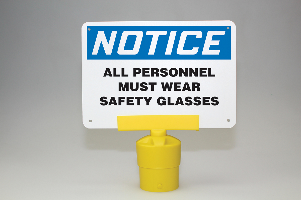 Sign Clamp Blockade Interchangeable Stanchion Cap Accessories PRC516