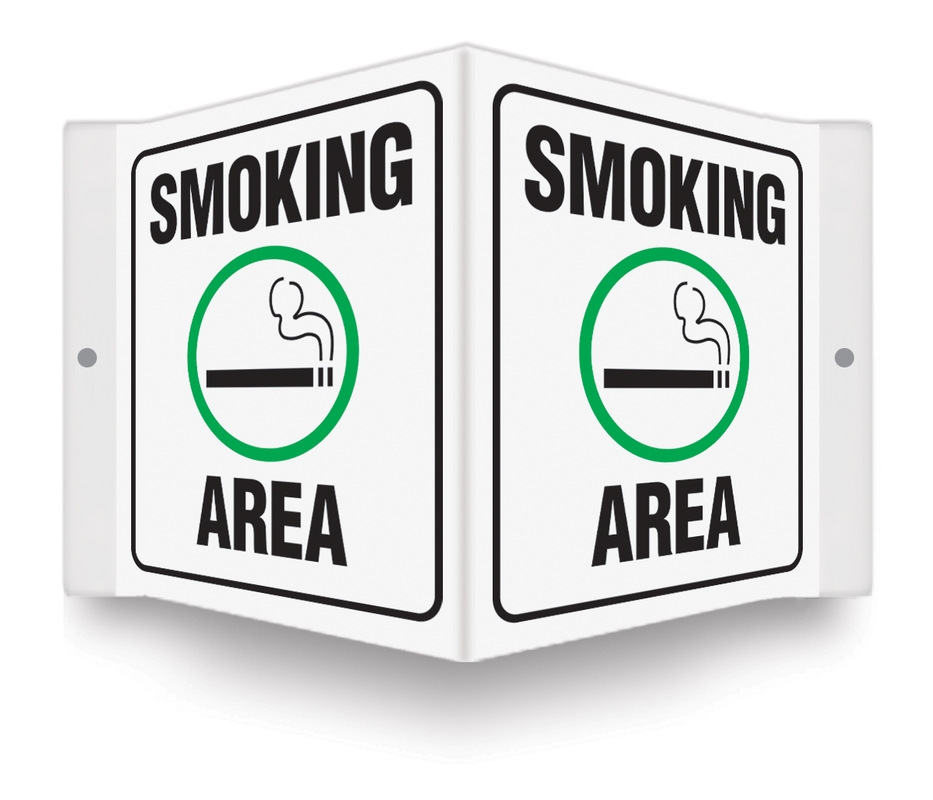 Smoking Area (Symbol) Projection™ Sign PSP384