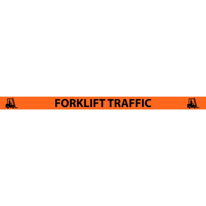 Slip-Gard™ Crosswalk Message Strip: Forklift Traffic Orange/Black (PSR913)