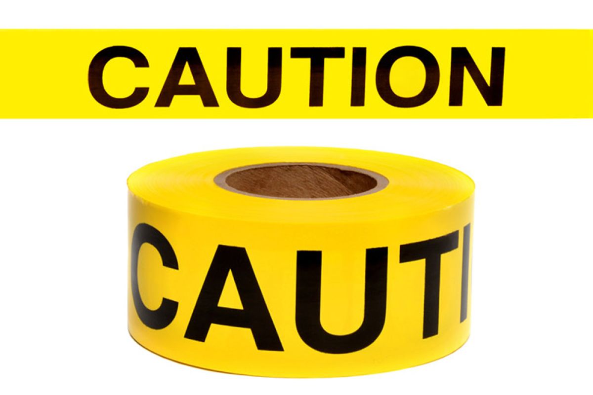 CAUTION REPULPABLE BARRICADE TAPE (PT1RT-3)