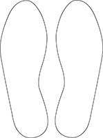 Footprint (12-in.) Slip-Gard™ Floor Shape PTS613