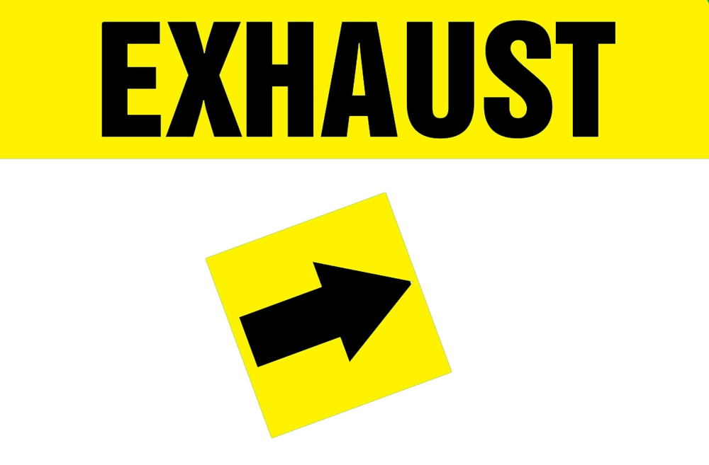 Duct Marker: Exhaust (RPC760BKYLPD)