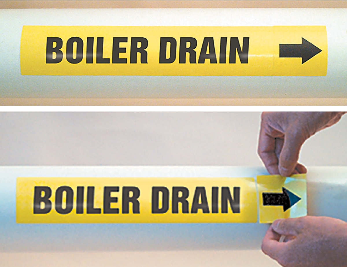 Asbestos Insulation ASME (ANSI) Pipe Marker RPK149