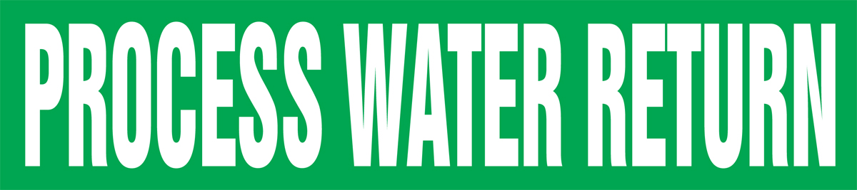 Process Water Return ASME (ANSI) Pipe Marker RPK581