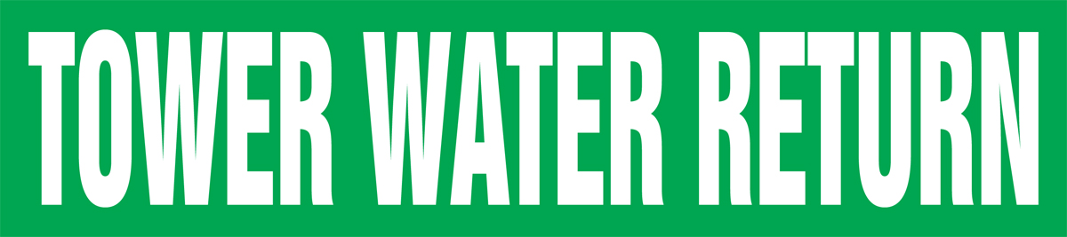 Tower Water Return ASME (ANSI) Pipe Marker RPK707