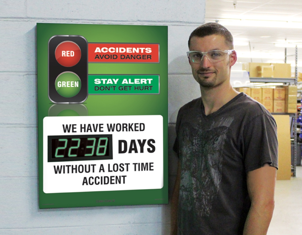 We Have Worked Days Without A Lost Time Accident Scoreboard