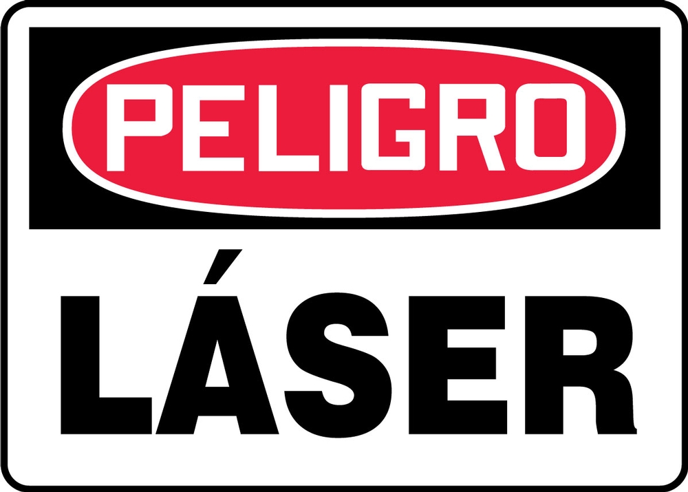 Laser OSHA Danger Safety Sign MRAD025