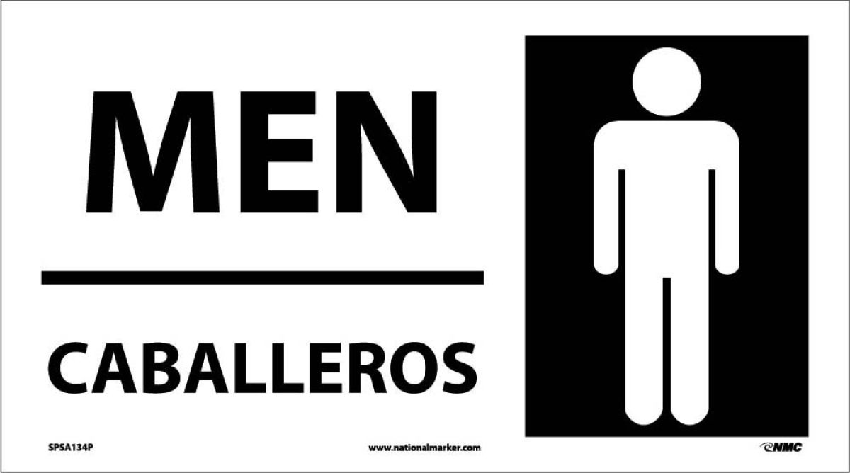 MEN SIGN - BILINGUAL ()