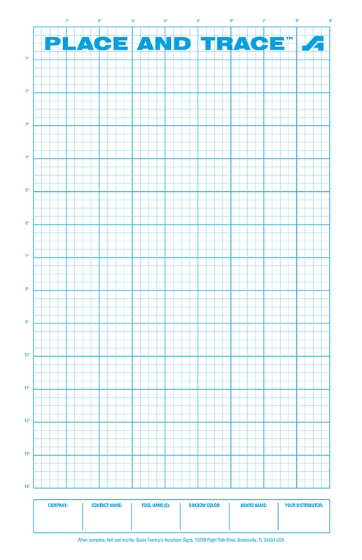 Place And Trace Grid Sheet Pad