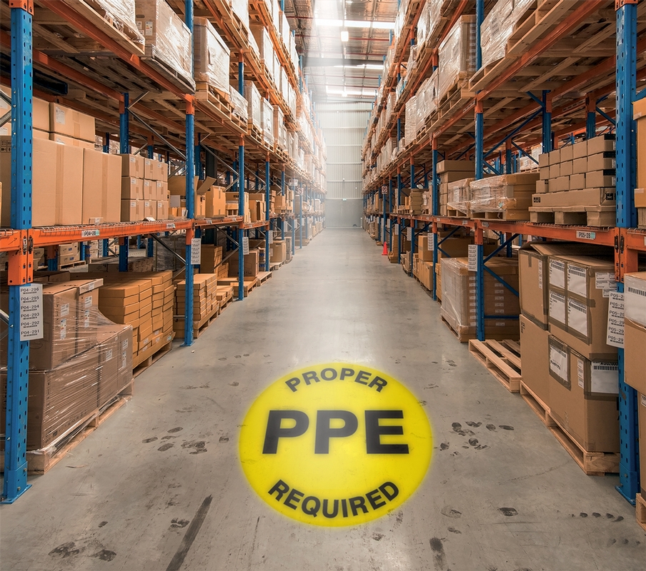 Proper PPE Required LED Sign Projector VPL903
