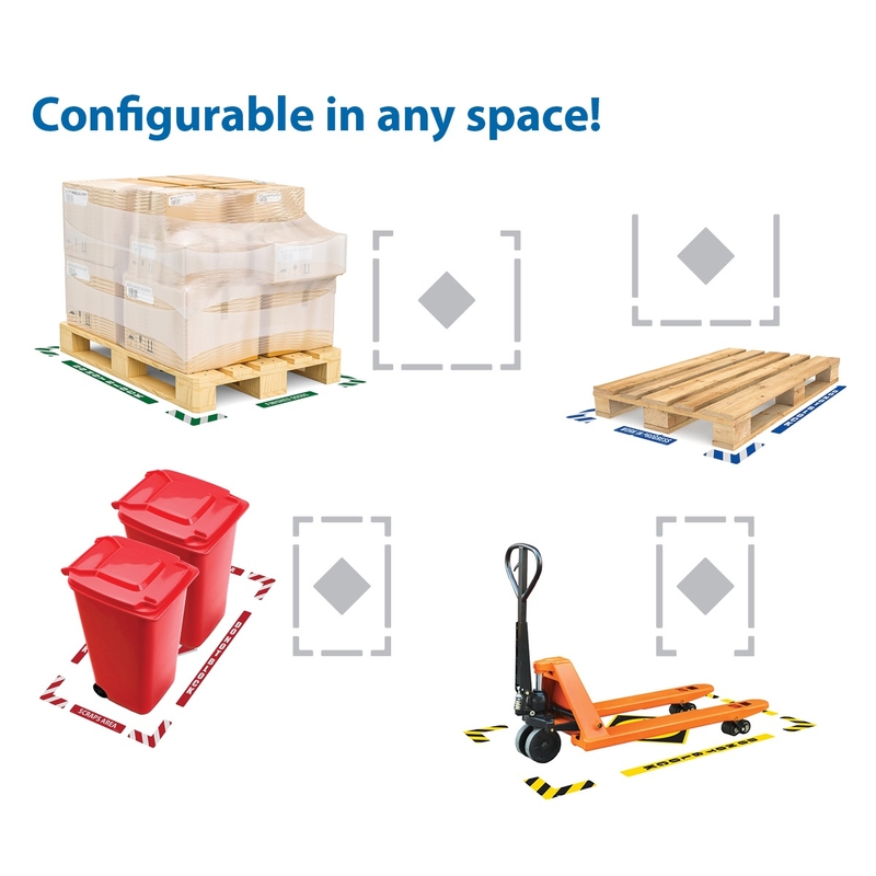 Floor Marking Shapes Kit-Green Finished Goods Keep Clear Do Not Block ...