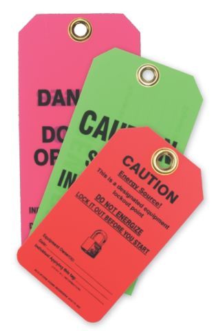 Fluorescent RV-Plastic Tags Custom Safety Tag Materials BT32