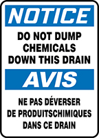 BILINGUAL SAFETY SIGN - FRENCH ()