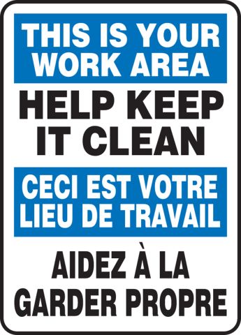 BILINGUAL FRENCH SIGN - HOUSEKEEPING ()