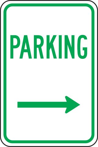 Parking (Right Arrow) Traffic Sign FRP226