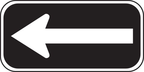 (Left Arrow) Traffic Sign FRP290