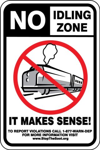 No Idling Zone It Makes Sense Safety Sign FRP416