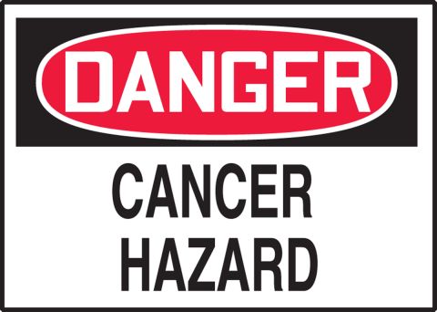 Cancer Hazard OSHA Danger Safety Label LCAW033