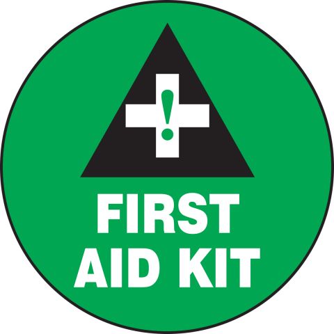 First Aid Kit 5S Floor Sign MFS926