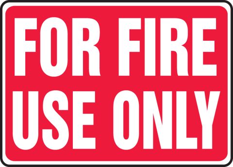 Fire Safety Sign (MFXG590VS)