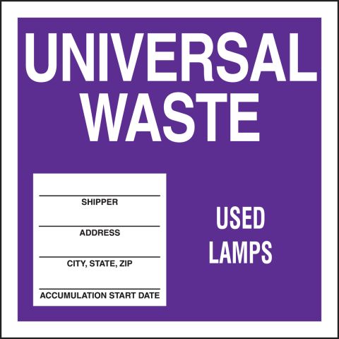 Universal Waste Fluorescent Lamps