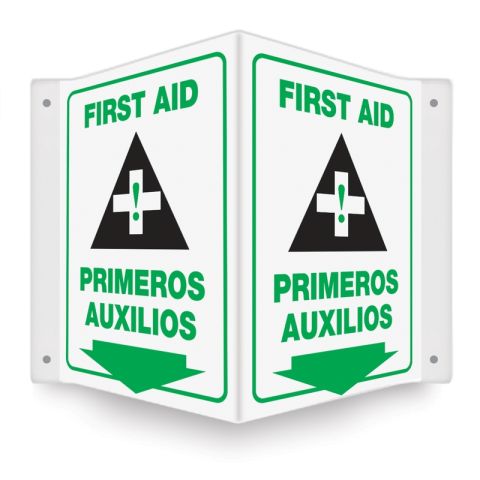 First Aid Spanish Bilingual Projection™ Sign SBPSP655