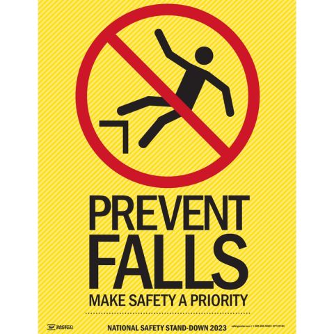 Motivational Poster: Prevent Falls - Make Safety A Priority (National ...