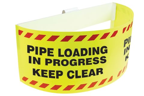 Trailer Warning Flag: Pipe Loading in progress, Keep Clear (TWF105)