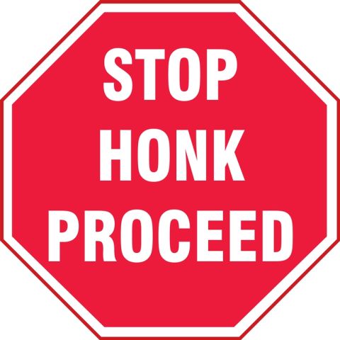 Stop Honk - Proceed LED Sign Projector VPL907