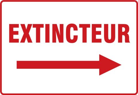 BILINGUAL FRENCH SIGN – FIRE EXTINGUISHER (FRMFXG939VS)