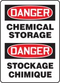 Bilingual Chemical Signs - Accuform
