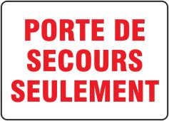Bilingual Fire Safety Signs - Accuform
