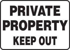 Private Property Signs - Accuform