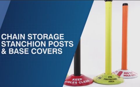 Keep Aisles Clear Stanchion Post Base Covers PRC457